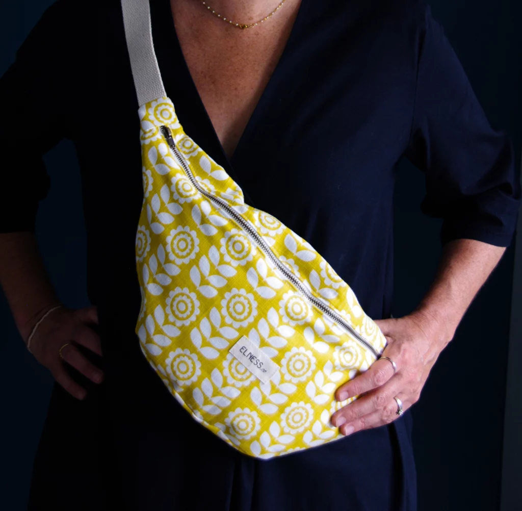 Vintage Sac banane XXL "GILBERTE" Années 70' Moutarde - ELNESS