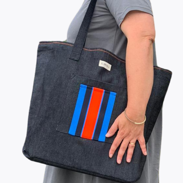 Le grand sac "Brigitte" en jean Grand sac "Brigitte" en jean - ELNESS